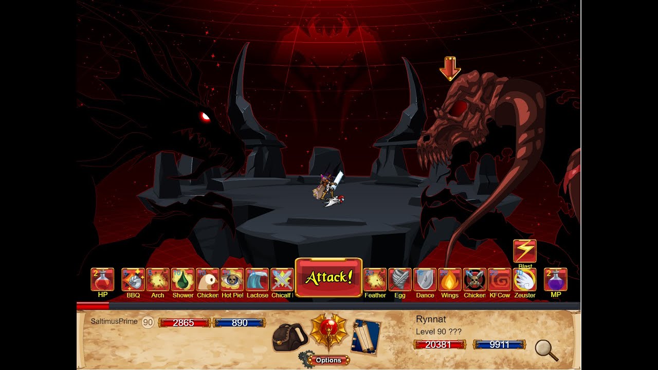 Dragonfable Fallen Purpose Evolved Chickencow Lord Youtube