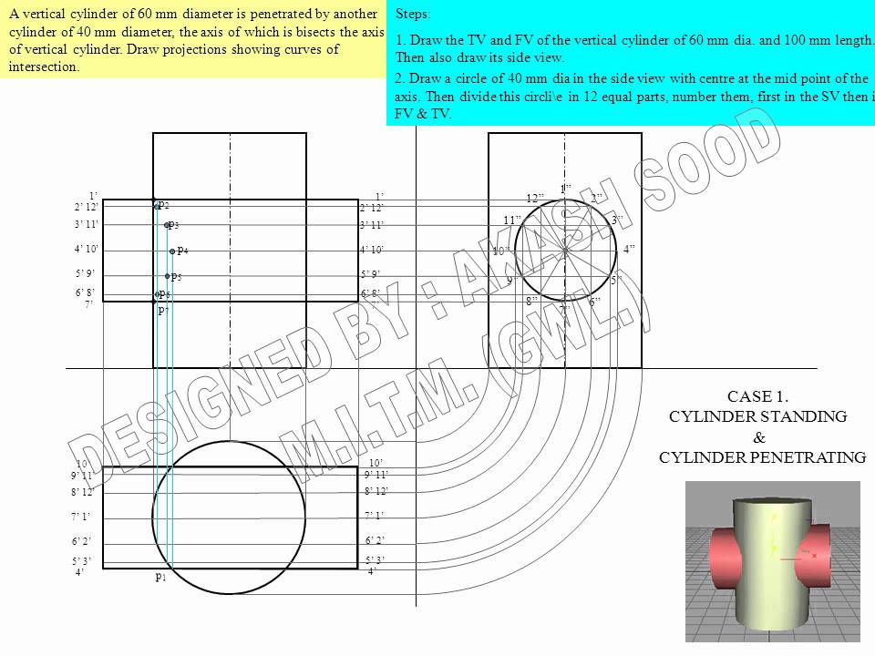 INTERSECTION OF SOLIDS 013 - YouTube