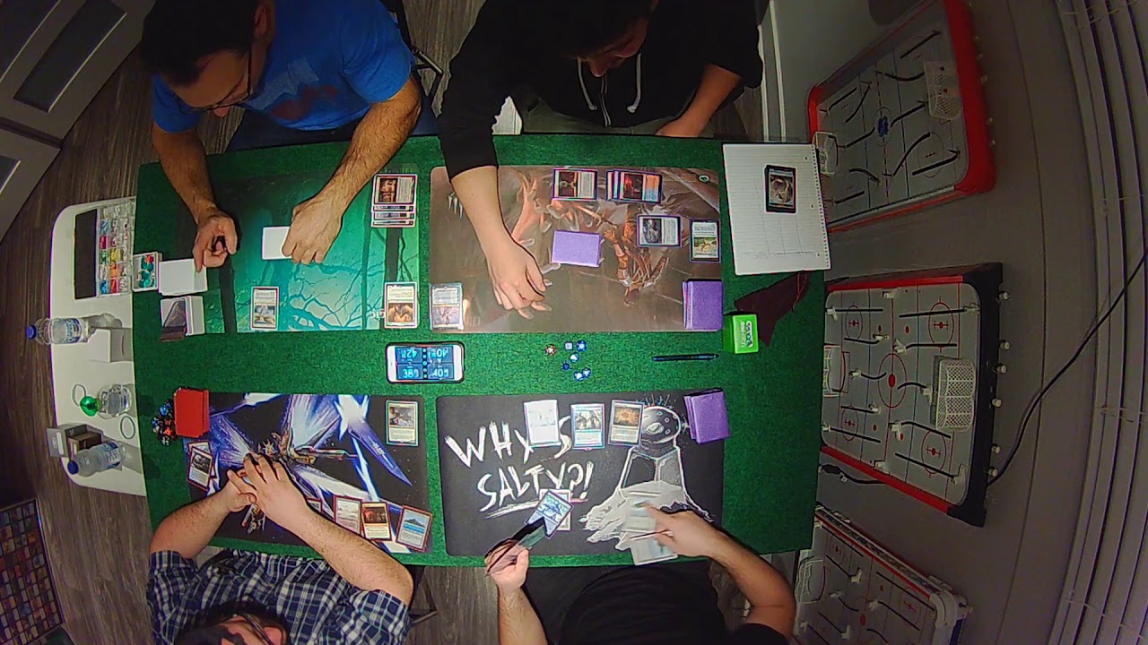 4 way MTG commander with Team Salt Assualt Game 1 - YouTube