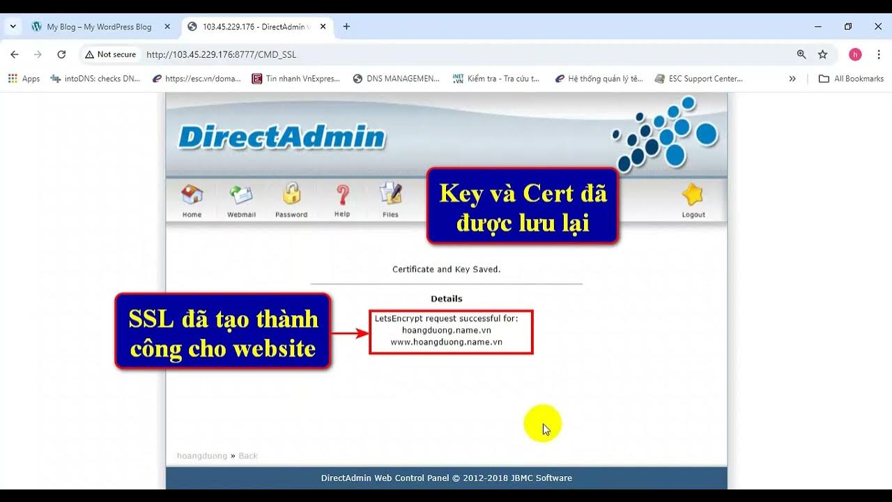 Hướng dẫn cài SSL free trên DirectAdmin - YouTube