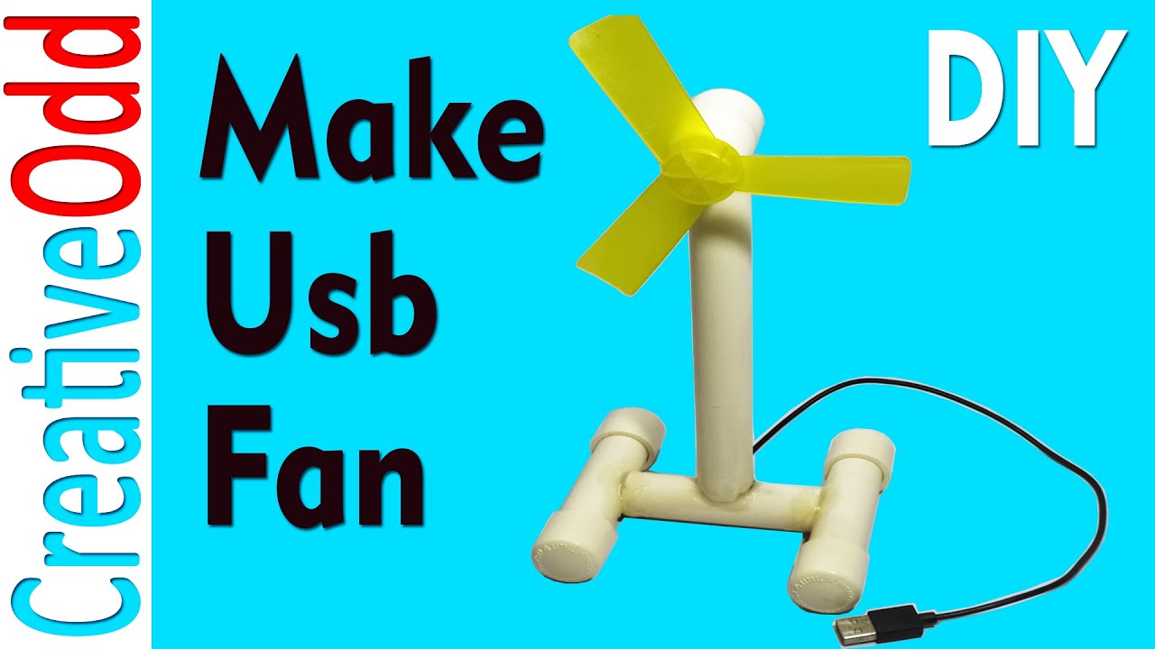 How To Make Usb Fan At Home ( DIY) - YouTube