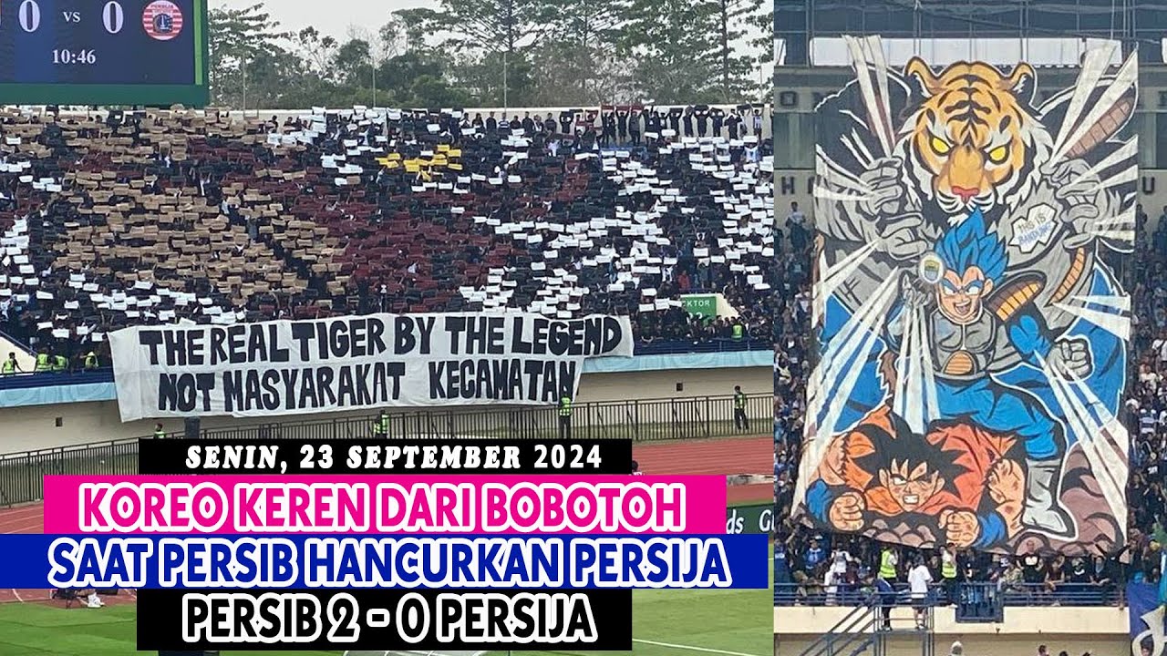 KOREO KEREN DARI BOBOTOH SAAT PERSIB HANCURKAN PERSIJA || PERSIB 2 - 0 ...