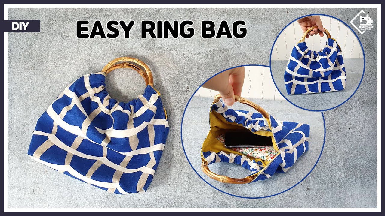 DIY Easy to make a ring bag / summer bag / sewing tutorial [Tendersmile ...