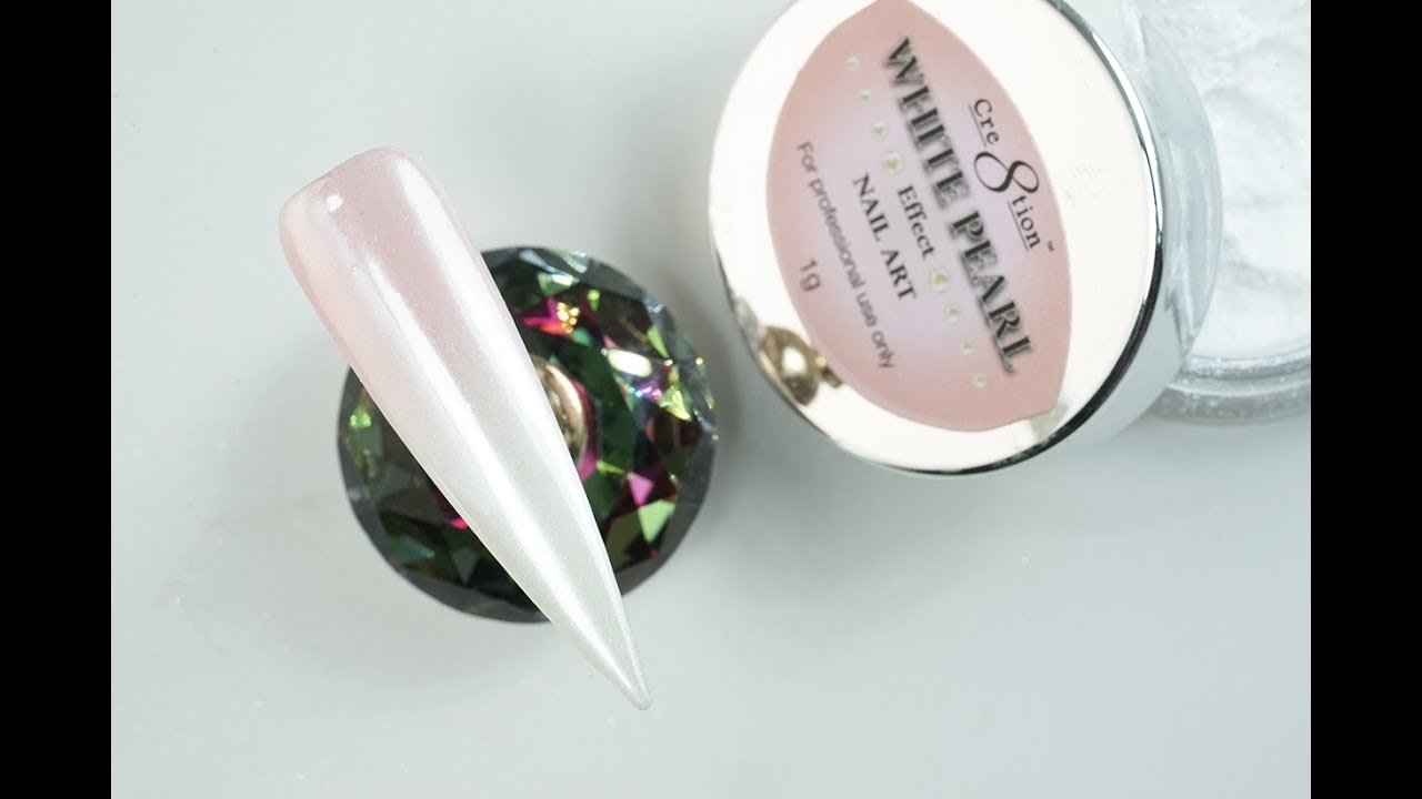 White Pearl Effect with Cre8tion Products - YouTube