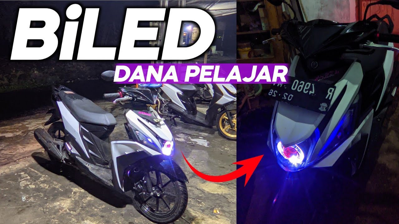 PASANG LAMPU BILED ISUN DI MIO M3 VICTOR⚡🔥 - YouTube