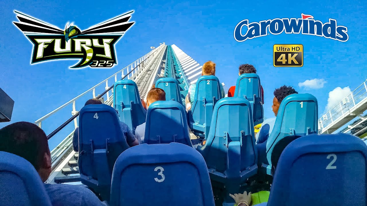 June 2021 Fury 325 Roller Coaster On Ride 4K POV Carowinds - YouTube