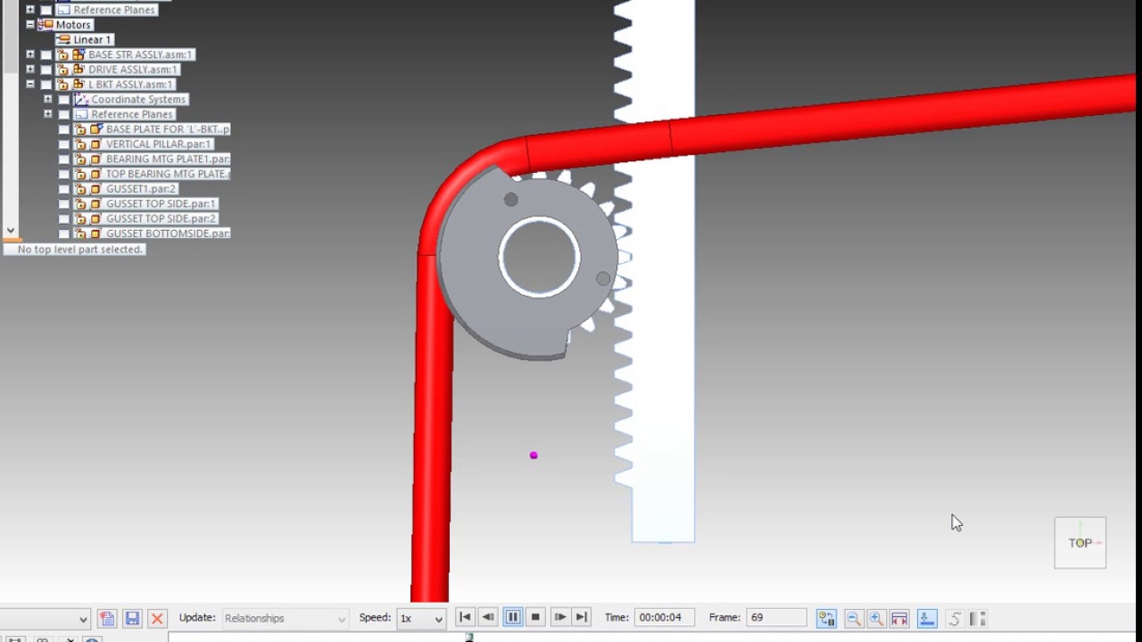 RACK & PINION ANIMATION IN SOLIDEGE -By CadX - YouTube