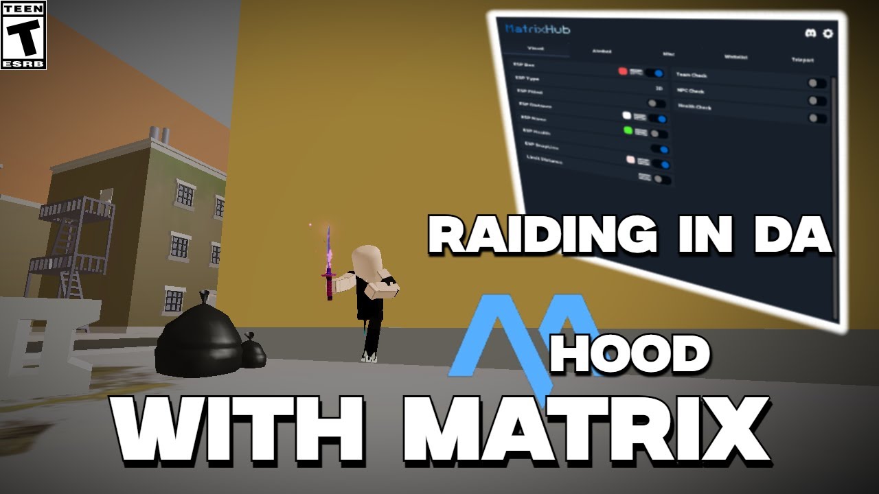 Raiding A Da Hood Server With Insane Matrix Config's - YouTube