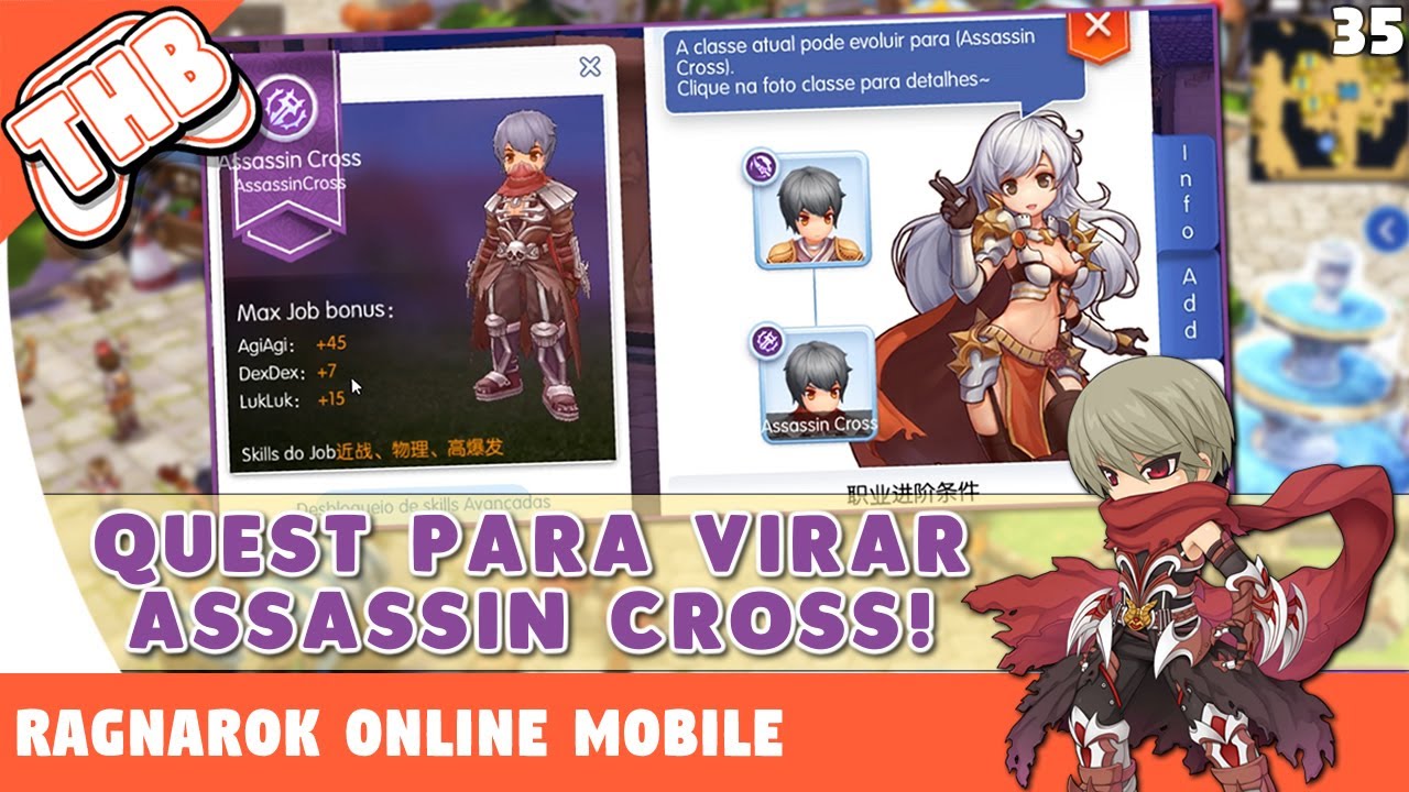 Ragnarok Online Mobile - Quest para virar Assassin Cross! - YouTube