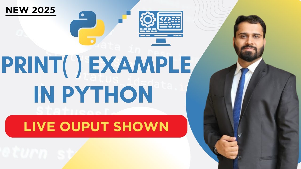 Python Print Function Explained Live | Real-Time Example for Beginners ...