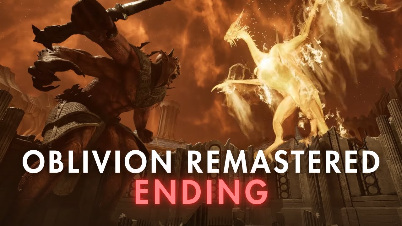 Oblivion Remastered Ending: The Final Battle - Mehrunes Dagon vs ...