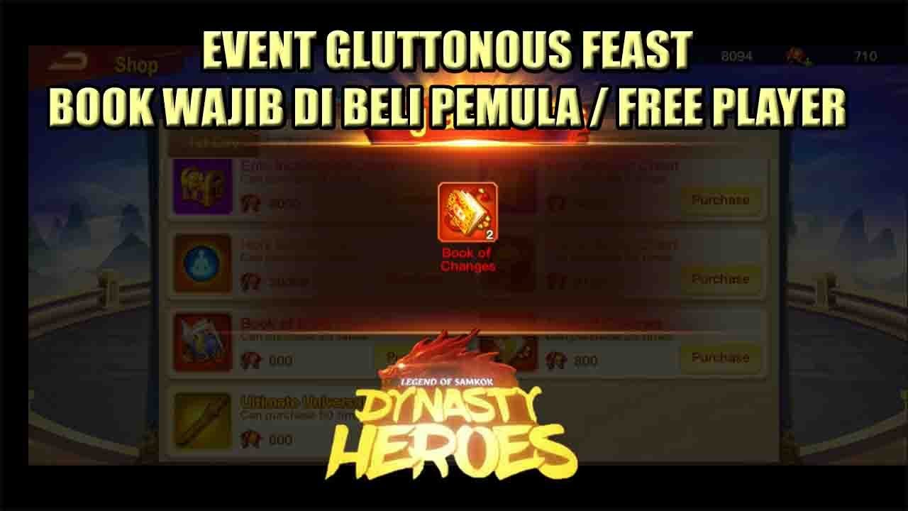 Event Gluttonous Feast ~ Tips Wajib Beli Book Untuk Pemula | Dynasty ...