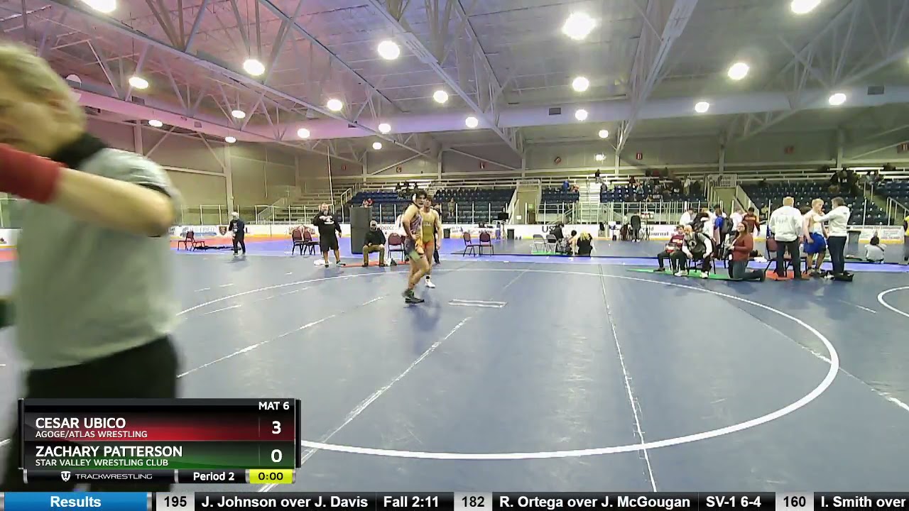 HS Boys 182 Zachary Patterson Star Valley Wrestling Club Vs Cesar Ubico ...