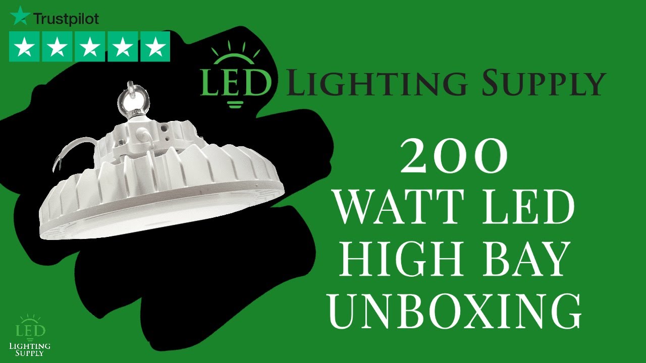 Unboxing: Powerful 200W LED High Bay Light - Bright & Efficient! - YouTube