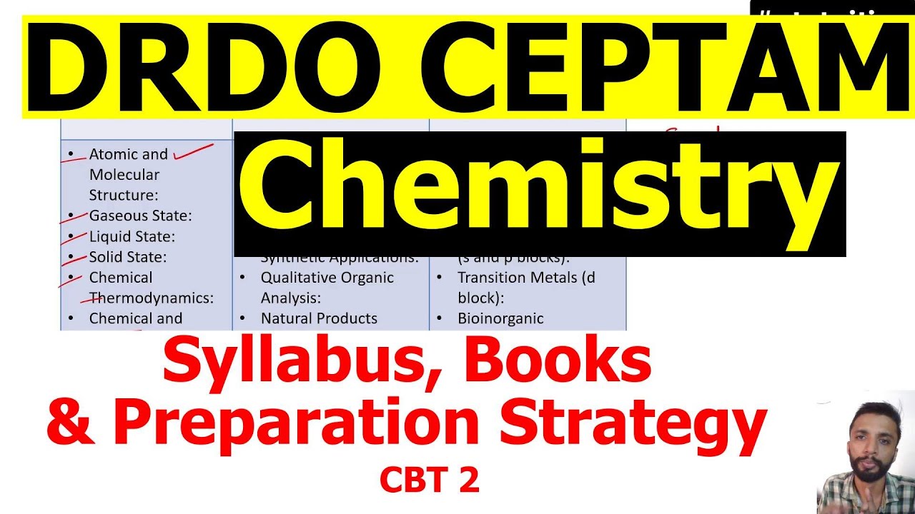 DRDO CEPTAM CHEMISTRY SYLLABUS Tentative BOOKS Preparation drdo-ceptam-chemistry-syllabus-tentative-books-preparation