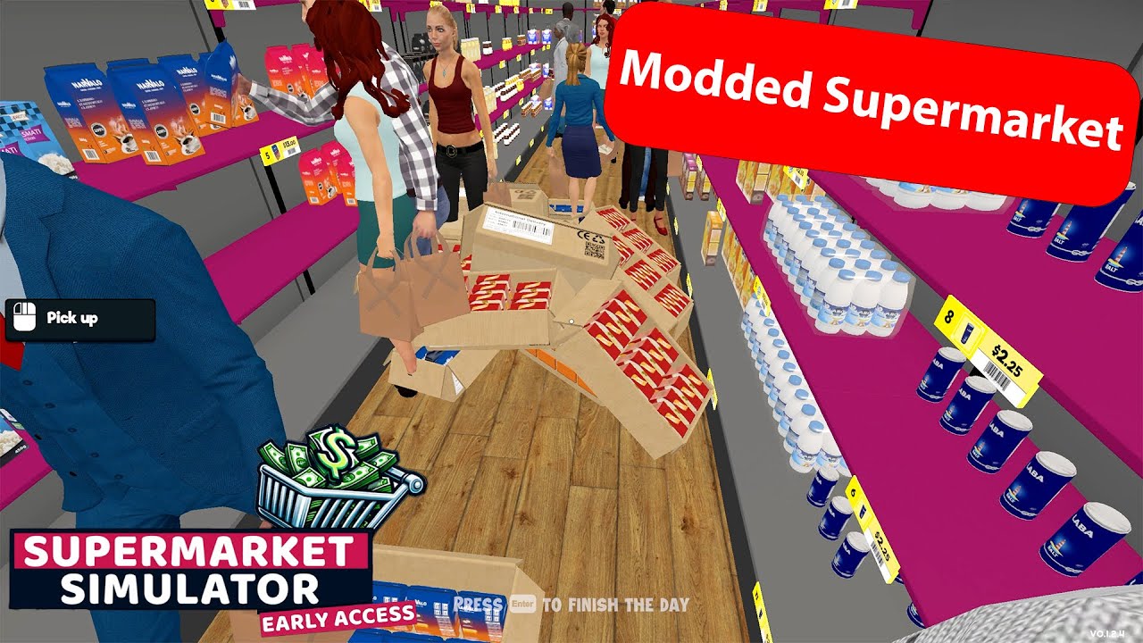 Getting Into A Fight With Our Restockers in Modded Supermarket ...