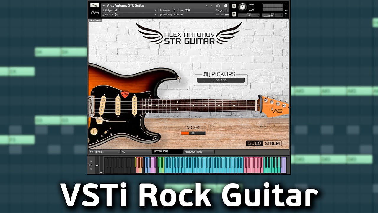 Vsti Rock Guitar Demo | Short Music Sketch with the STR Guitar Kontakt ...