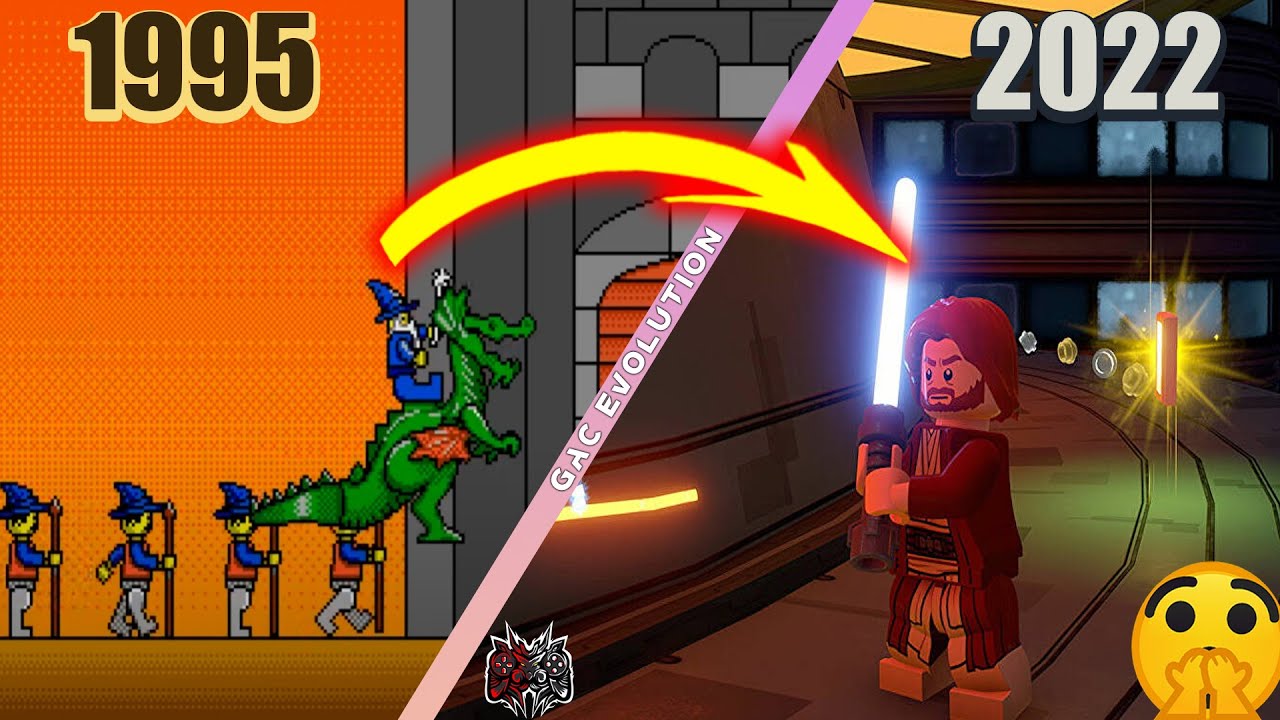 Evolution of Lego Fun to Build 1995 [[ VS ]] Lego Star Wars 2022 Games ...