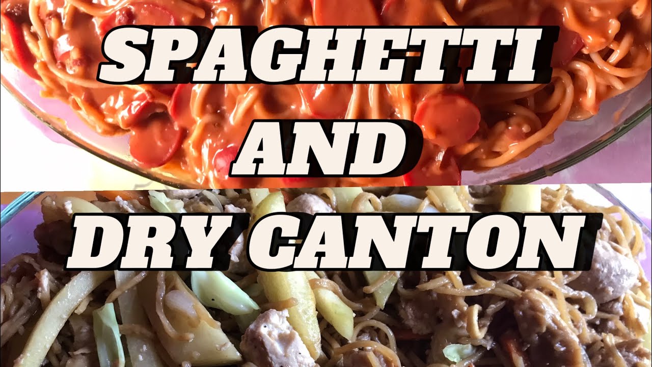 SPAGHETTI AND CANTON LOW BUDGET RECIPE #cooking #filipinocooking #yummy ...