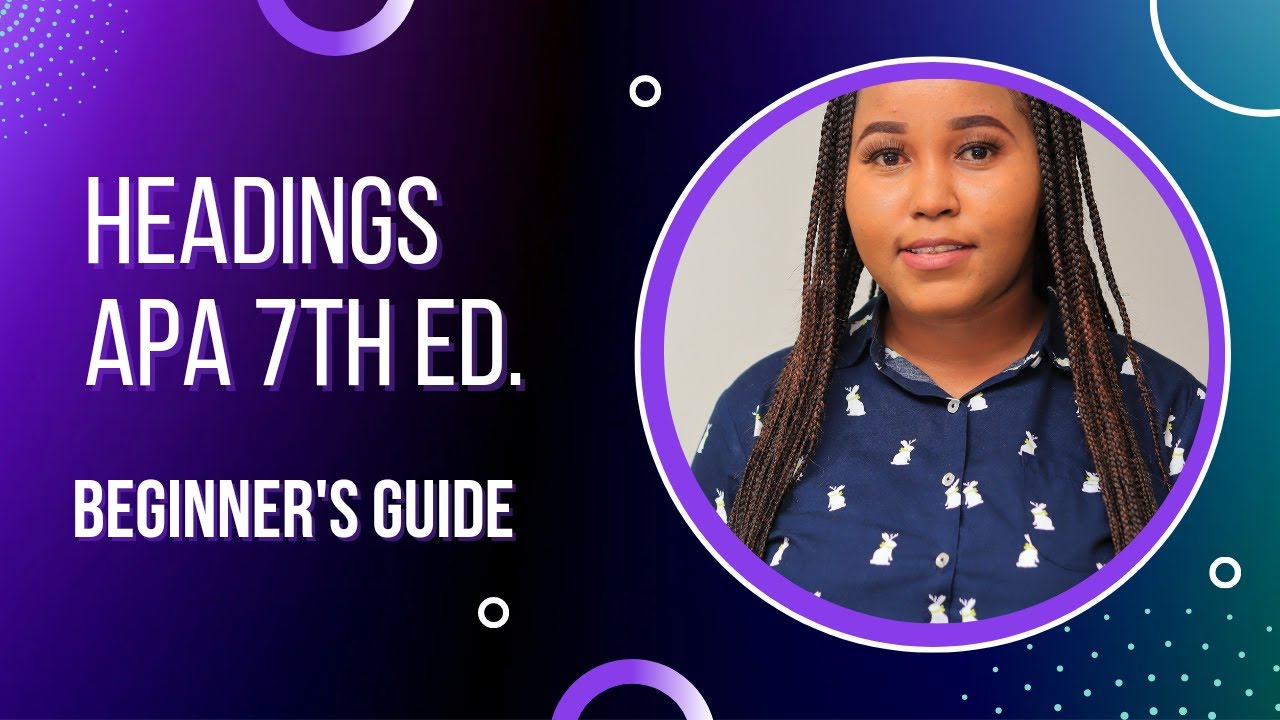 Format Headings in APA 7th Edition - YouTube