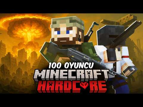 Minecraft'ta 100 OYUNCUYLA DÜNYA SAVAŞI SİMÜLASYONU