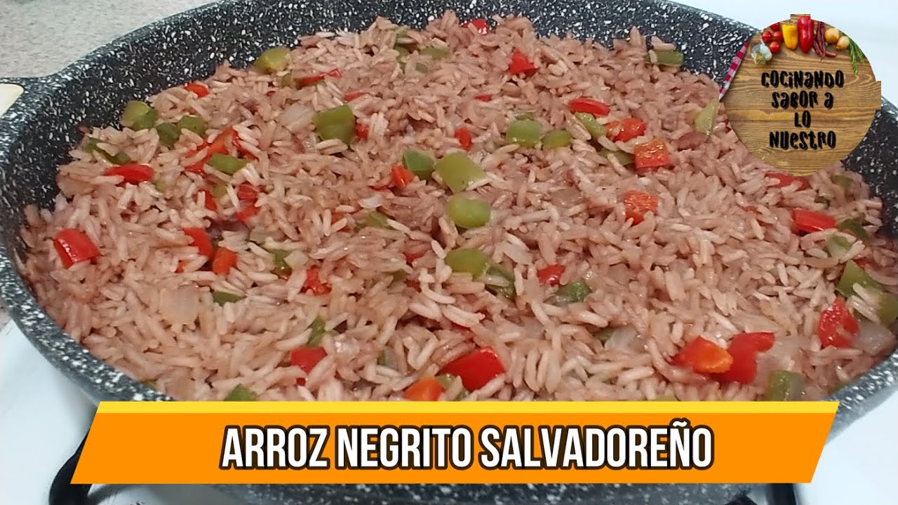 Arroz Negrito (curtido)Salvadoreño una Receta Facil y Económica - YouTube
