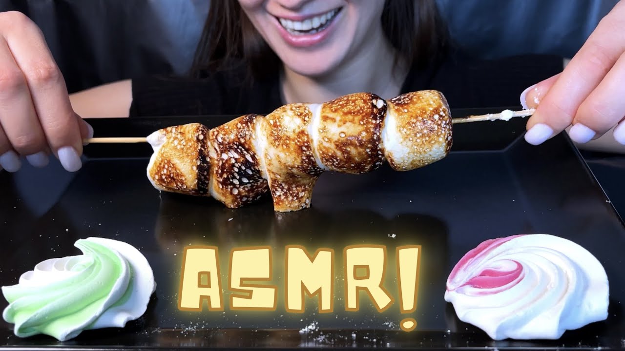 ASMR MARSHMALLOW \ MERINGUE | NO TALKING MUKBANG - YouTube