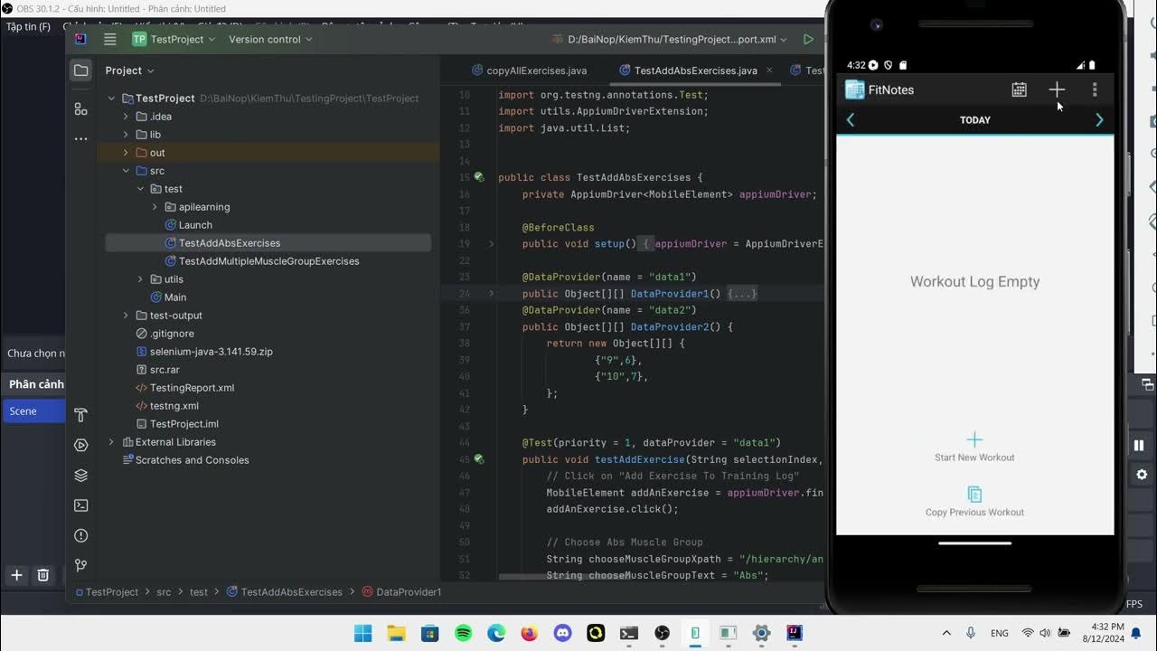 Scenario 3 - Demo Android Automation Test - Group 14 - 21KTPM2 - YouTube