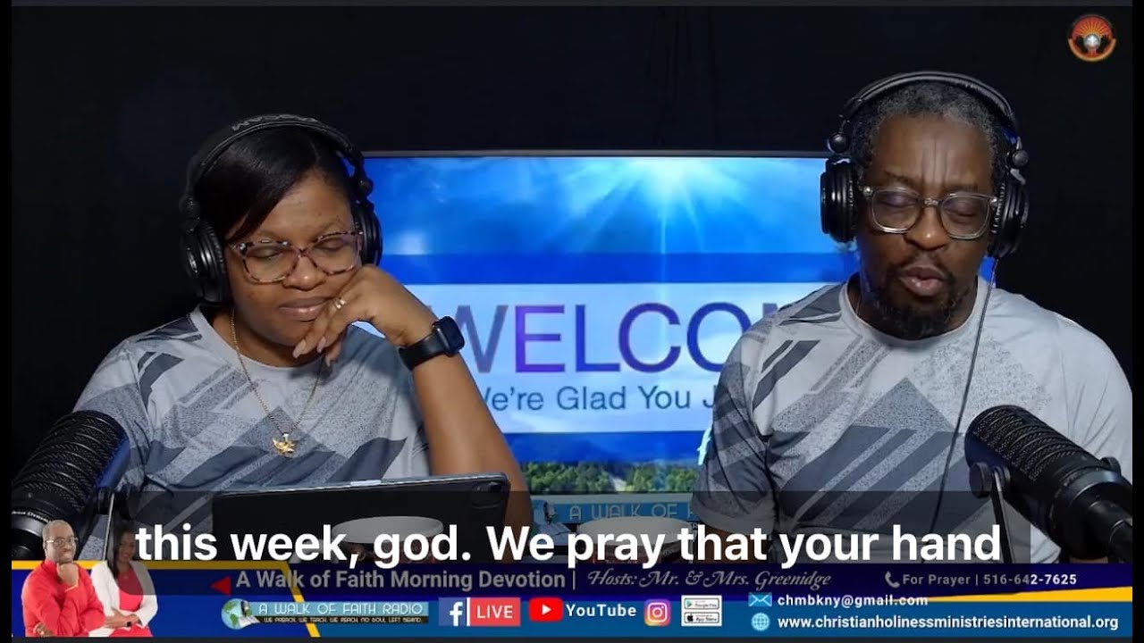 A Walk of Faith Morning Devotion (4th October 2024) Topic: Vision vs ...