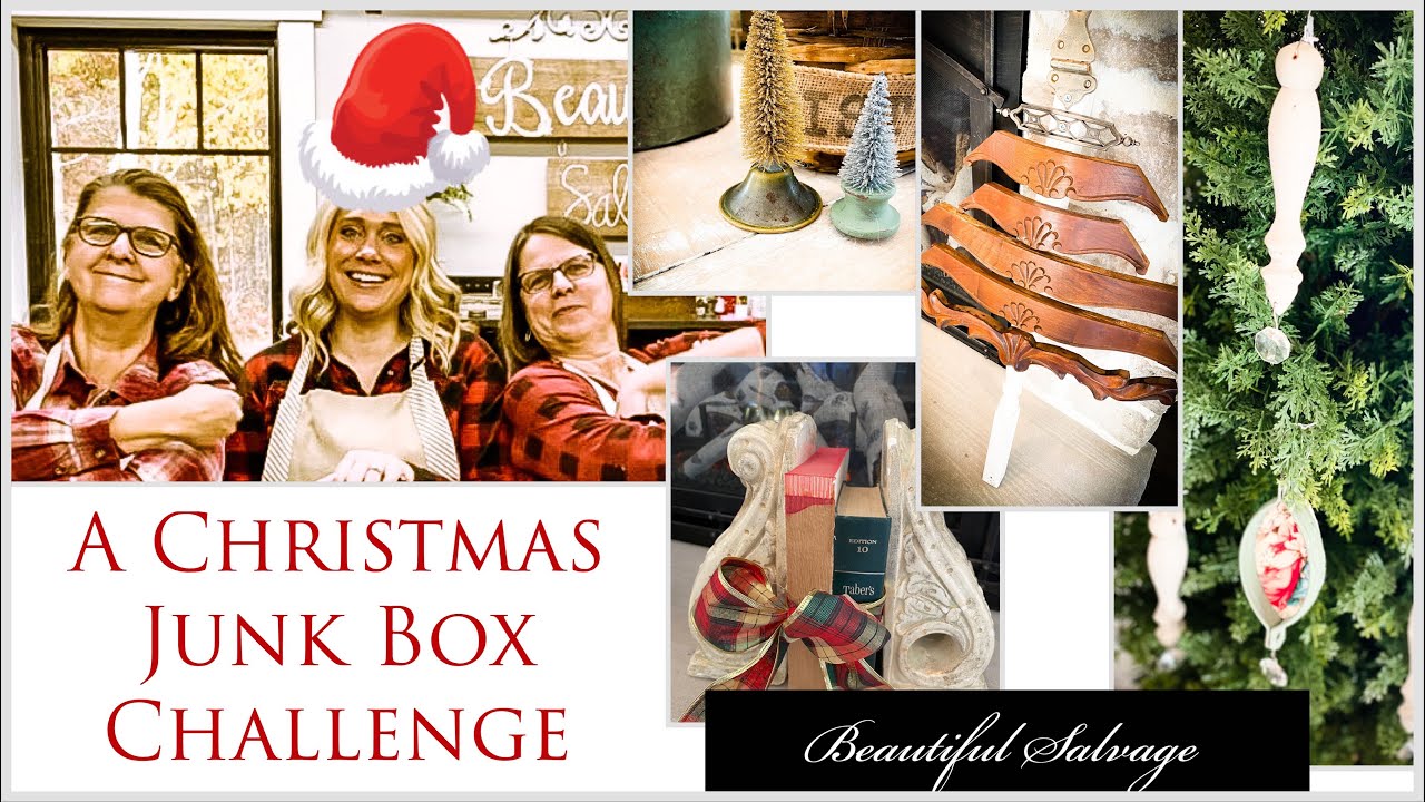 Christmas Junk Box Challenge! Transforming Junk to Christmas Decor ...