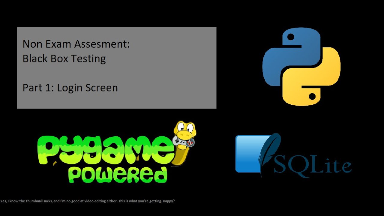 CompSci NEA: Login Screen (Black Box Testing) - YouTube