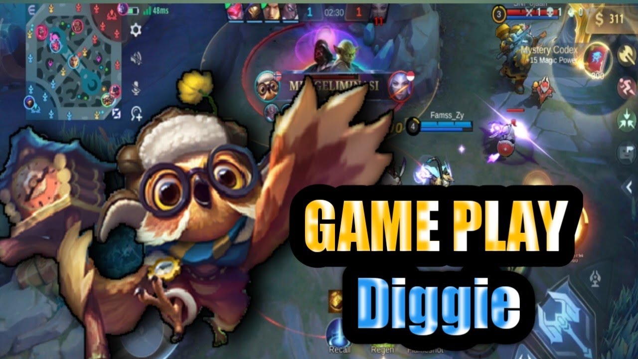 game play diggie || mobile legends - YouTube