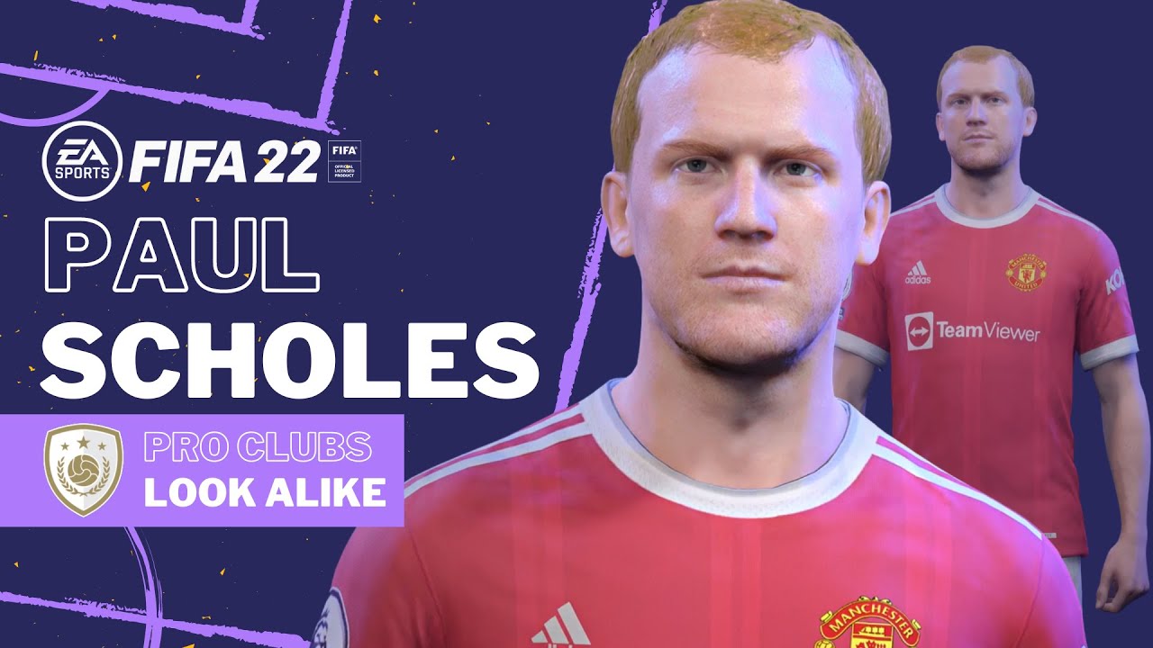 FIFA 22 - PAUL SCHOLES Pro Clubs Look alike Build | Manchester United ...