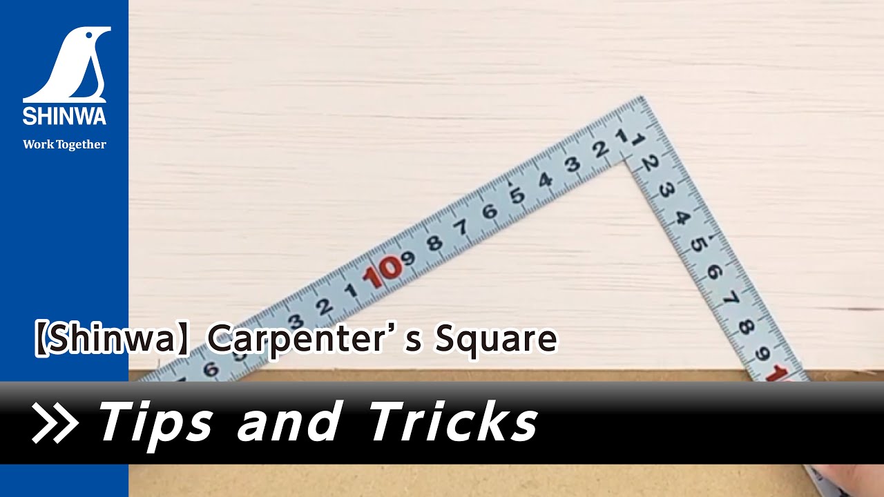 【Shinwa】 Carpenter’s Square Tips and Tricks - YouTube