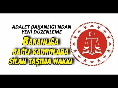 Adalet Bakanlığı'nda yeni düzenleme: Bakanlığa bağlı kadrolara silah taşıma hakkı