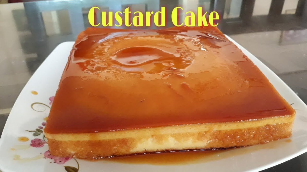 How to make Custard Cake | steamed - YouTube