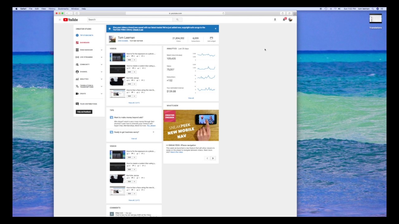 How revert your studio beta youtube dashboard back to creator studio ...