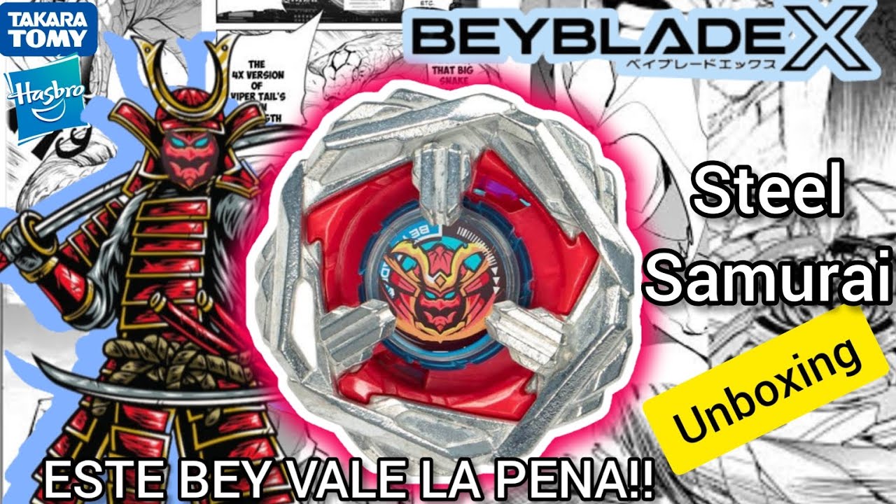 UN GRAN EXCLUSIVO! SAMURAI STEEL 4-80 T | BX-00 | BEYBLADE X UNBOXING ...