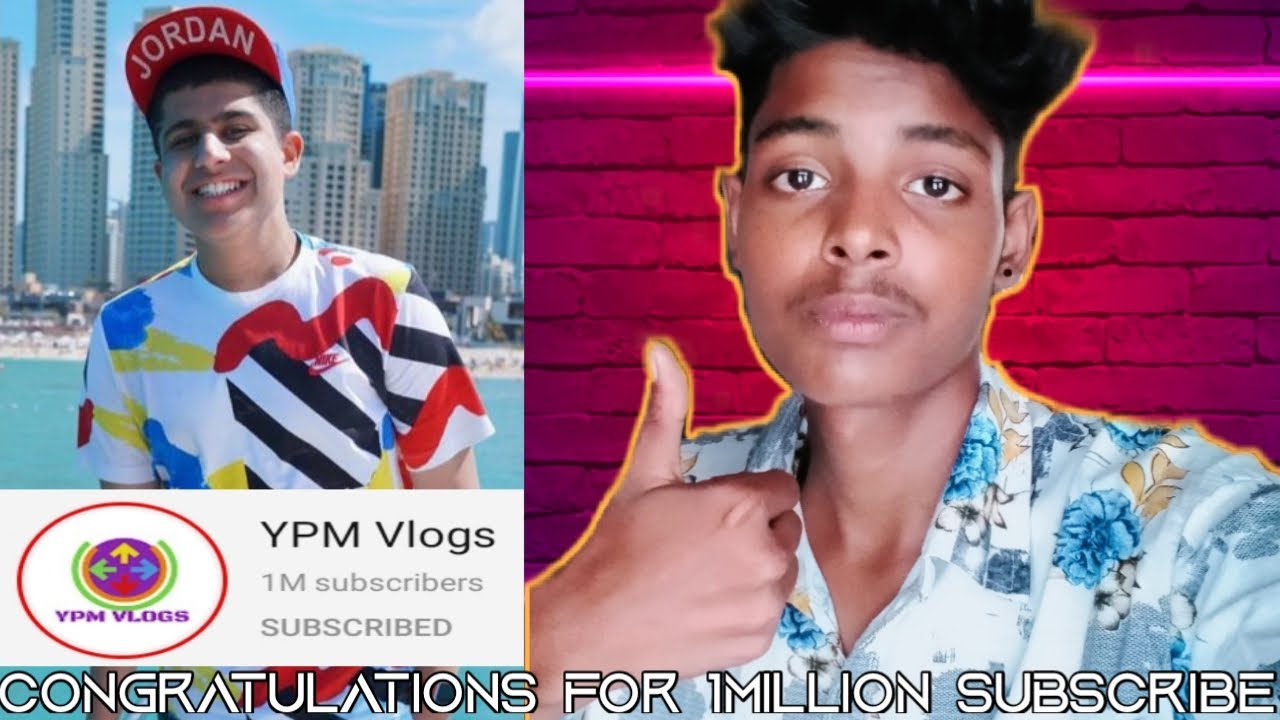 Congratulations 1Million Cross YPM Vlogs || Rahul Vlogs - YouTube