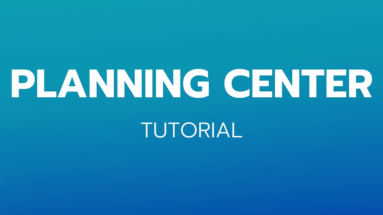 Planning Center Scheduling Tutorial - How To Add People - YouTube