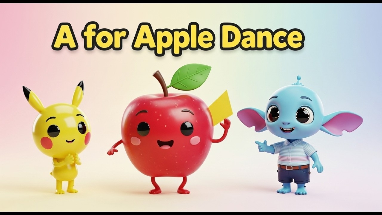 ABC Fruit Faces Dance | A for Apple | Kids Learning | ABC Edu Spark ...