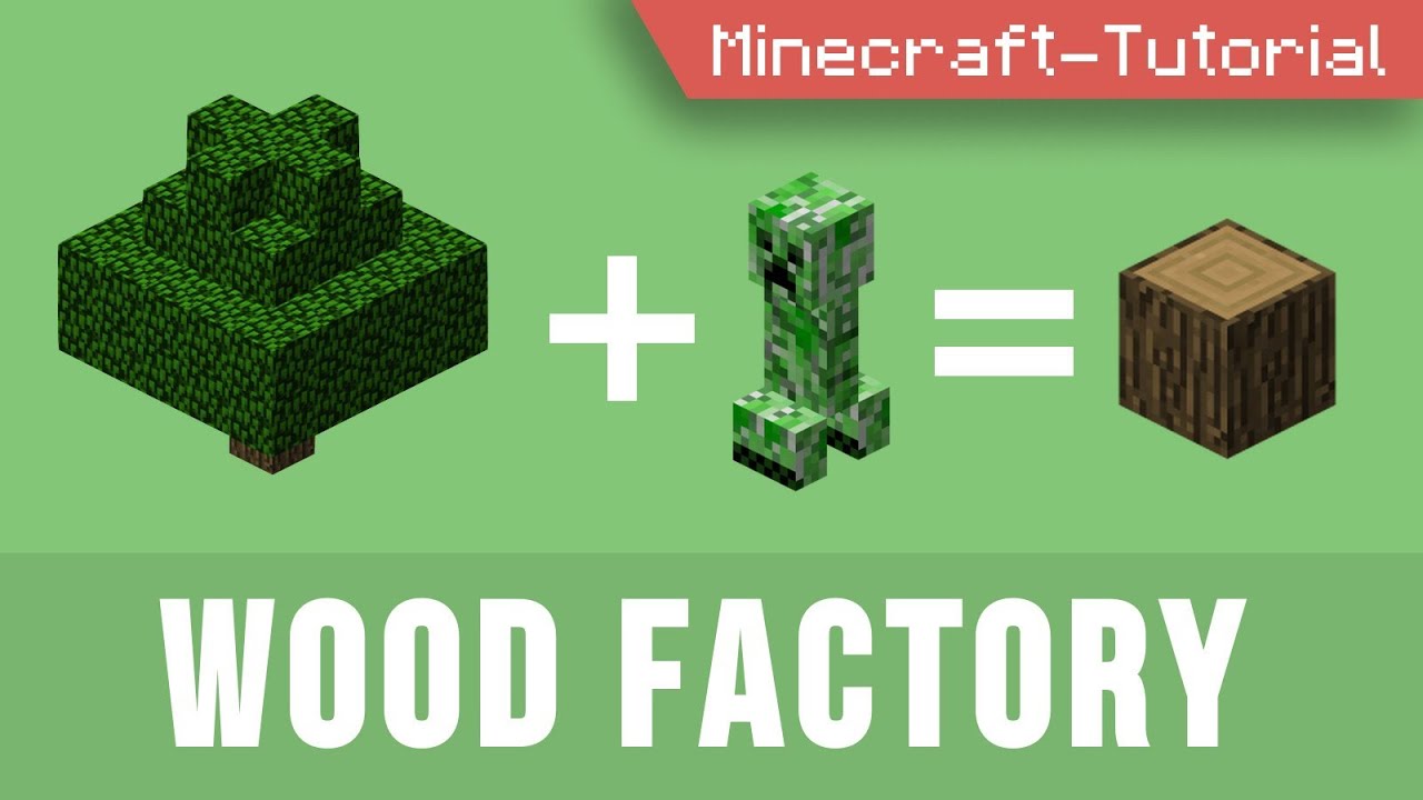 Minecraft - The (Almost) Fully automated Wood Farm! (With auto-harvest ...