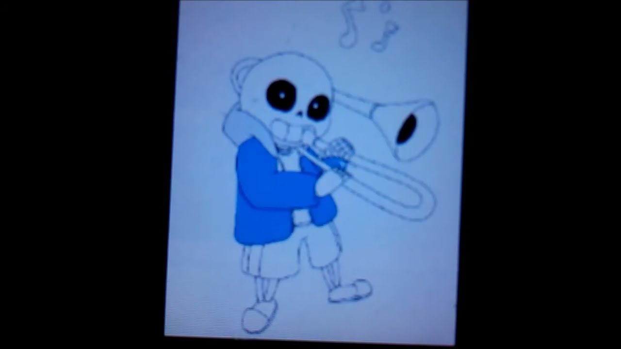 Speedpaint - Undertale ( Sans trombone ) - YouTube
