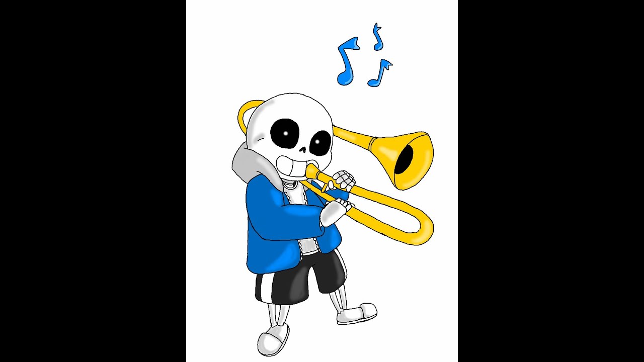 Speedpaint - Undertale ( Sans trombone ) - YouTube