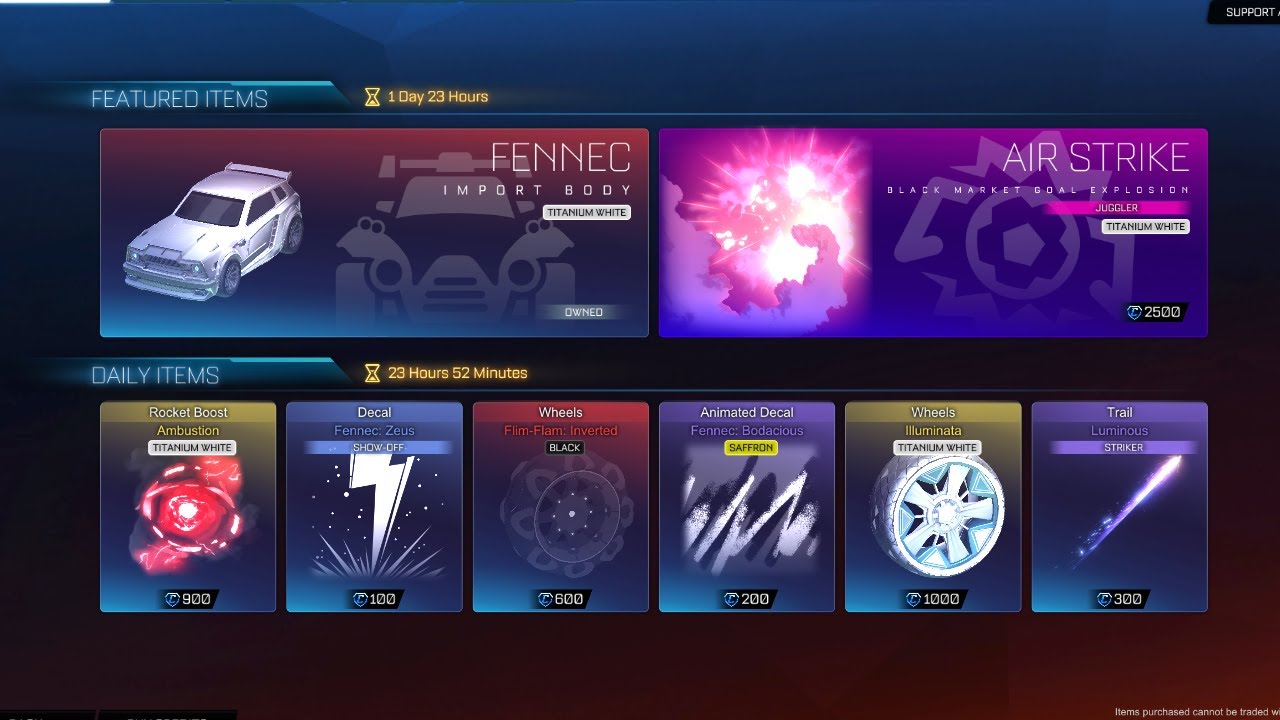 TITANIUM WHITE FENNEC AND TITANIUM WHITE AIR STRIKE IN THE ITEM SHOP ...