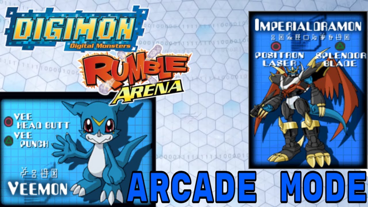 Digimon Rumble Arena - Arcade Veemon - YouTube