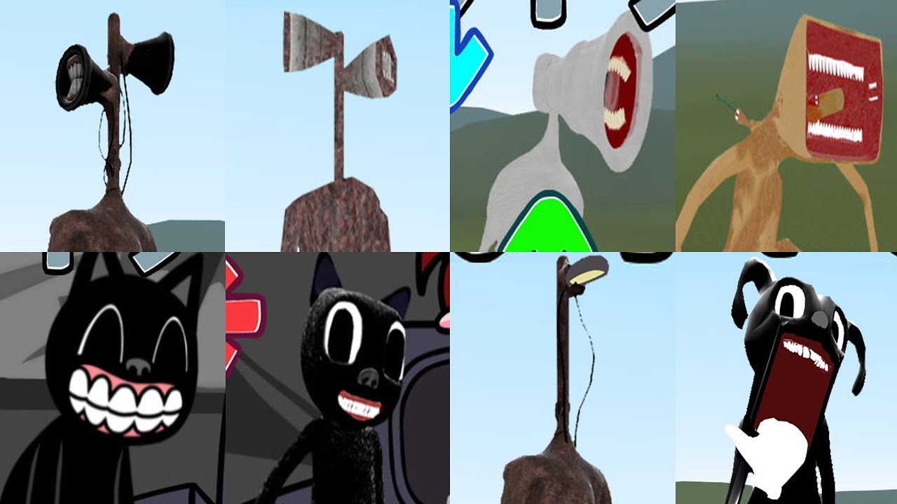 FNF TREVOR HENDERSON CREATURES COMPILATION!! Friday Night Funkin' X ...