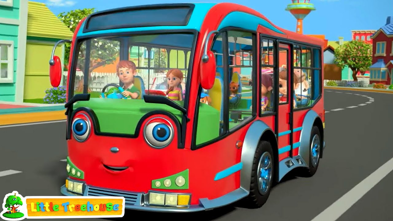 Wheels On The Bus, Fun Adventure Ride and Children Rhymes - YouTube