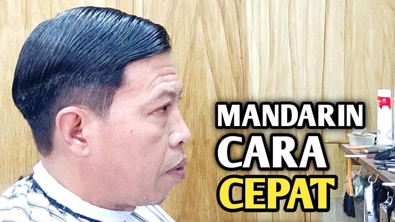 MANDARIN HAIRCUT TUTORIAL cara potong rambut cepat - YouTube