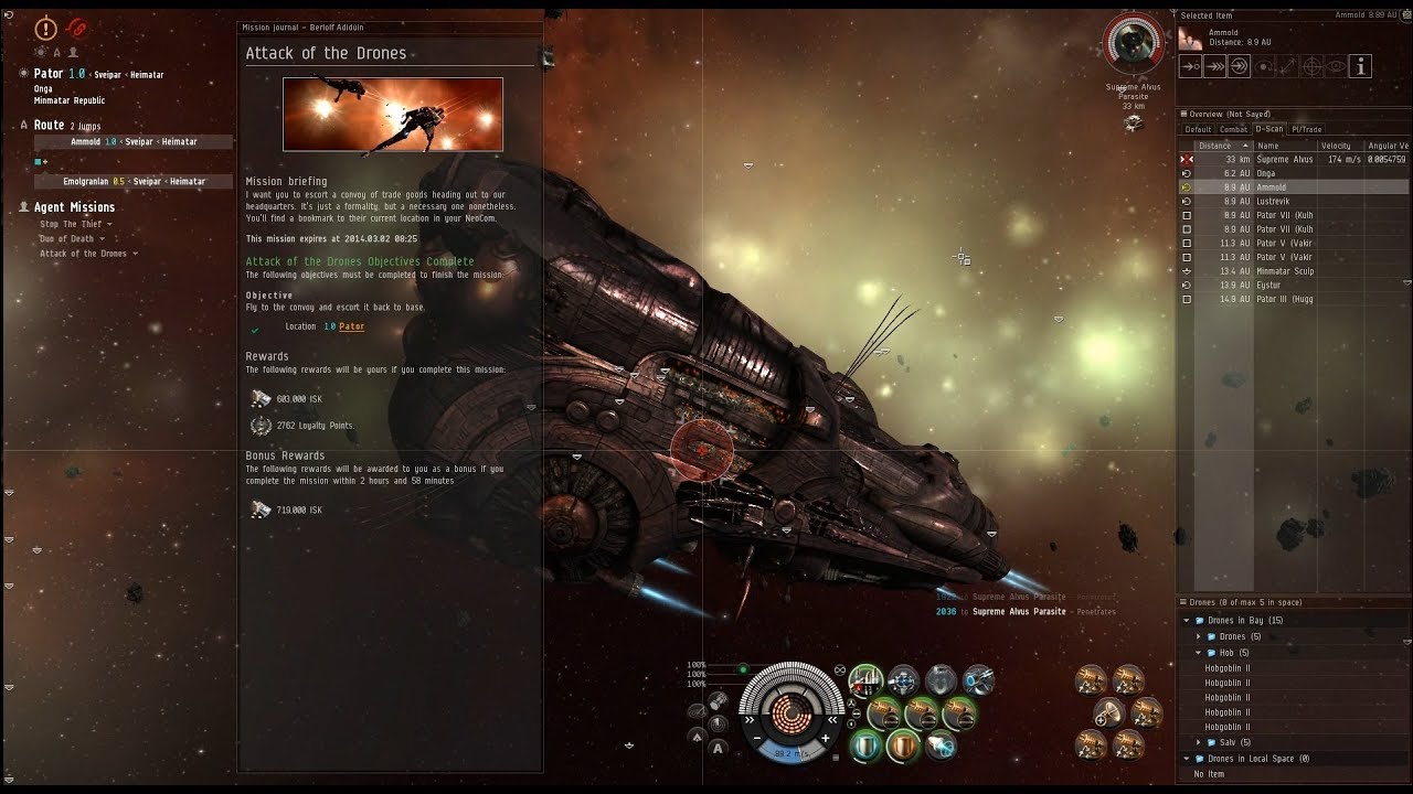 EVE Online: Attack of the Drones, Bastion Vargur - YouTube